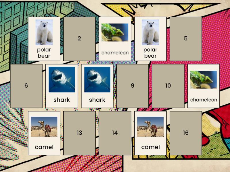 ANIMALS AND HABITATS - Matching pairs