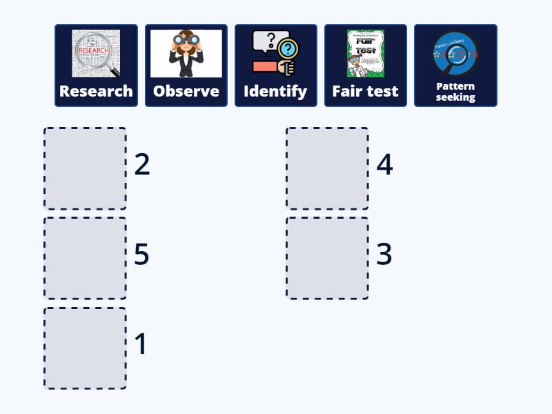 scientific enquiry activities - Match up