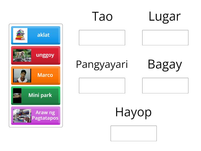 Nagagamit nang wasto ang pangngalan sa pagbibigay ng pangalan nga tao ... Nagagamit nang wasto ang pangngalan sa pagbibigay ng pangalan nga tao ...