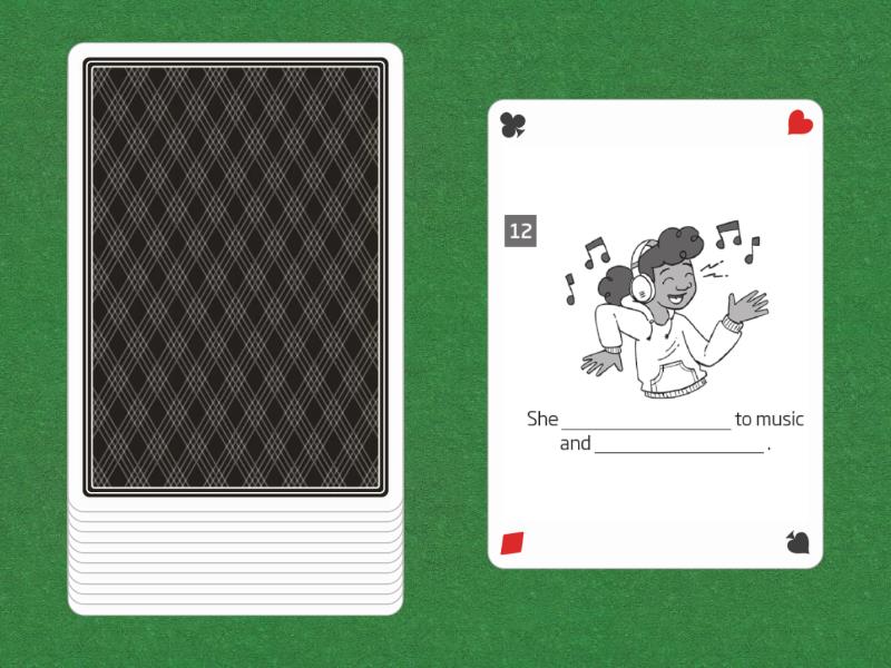 Roadmap A2 – Present Continuous - Random cards