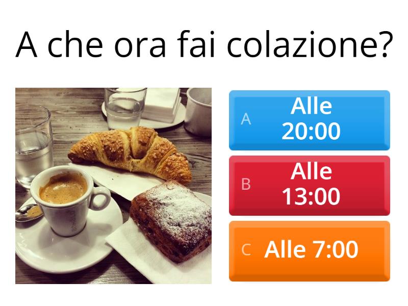 OROLOGIO: a che ora... - Quiz
