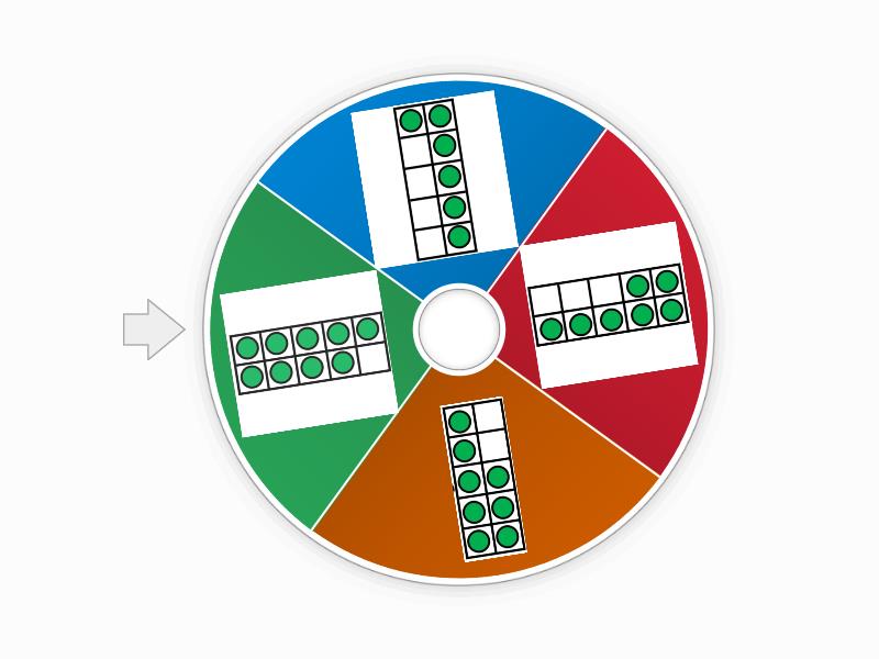 Ten Frame Number Wheel - Spin the wheel