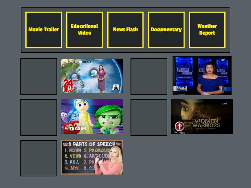 Viewing Genres - Match up