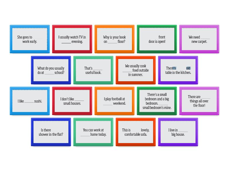 Roadmap A2 Unit 4B Articles - Flip tiles