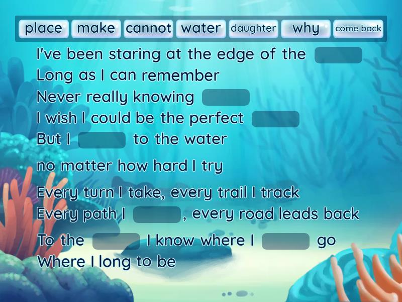 How Far I'll Go - Moana Soundtrack - Complete the sentence