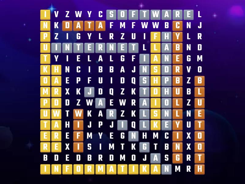 hidden text - Wordsearch