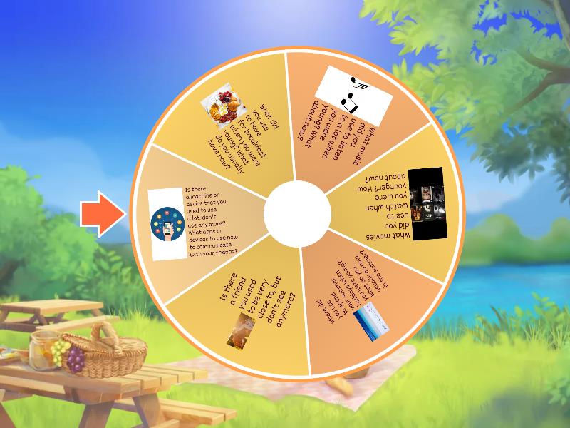 Intermediate A Unit 5B Grammar "Freer" - Random wheel