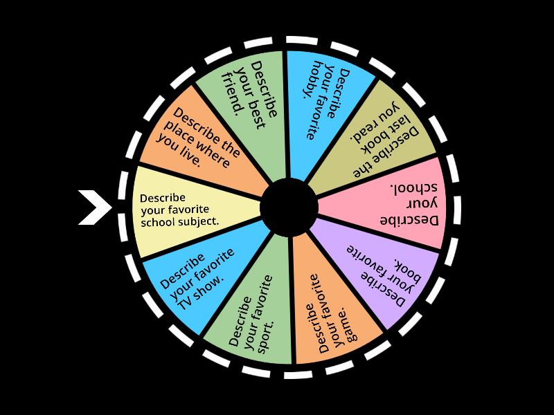 Describe... - Spin the wheel