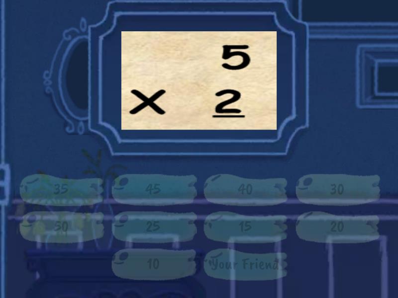 SPOOKY HAUNTED Multiplication - 5 - Find the match