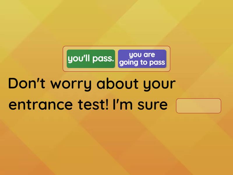 future forms practice B1 - Complete the sentence