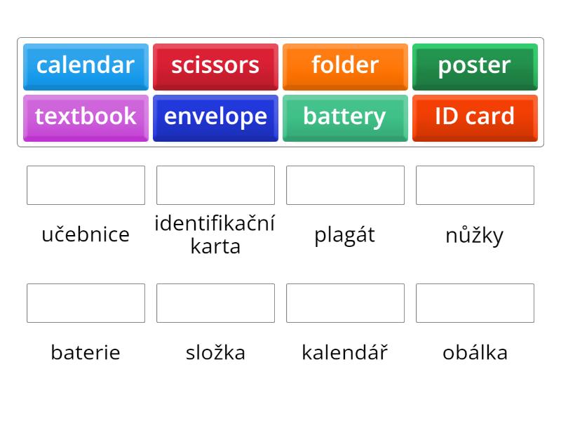 every day objects - Match up