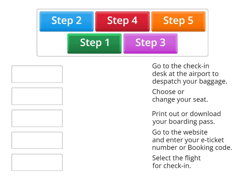 Airport Check-in online - Match up
