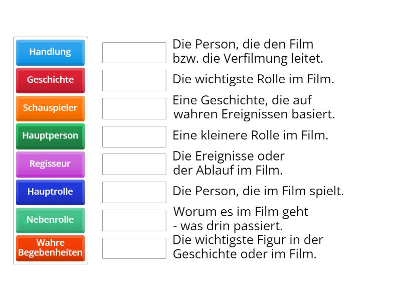 Wortschatz (Film) - Match up