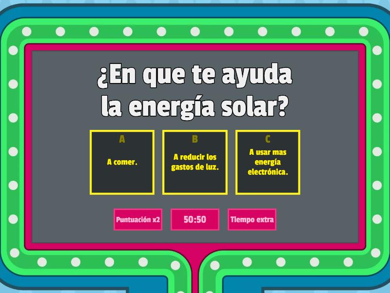 Juego interactivo de la energia solar - Game show de TV