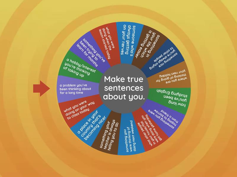Continuous Aspect - Spin the wheel