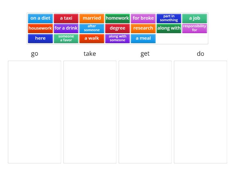 Collocations PG05 - Categorize