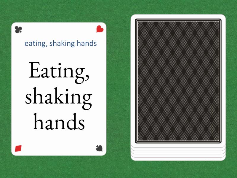Using the right hand and foot - Cartas al azar