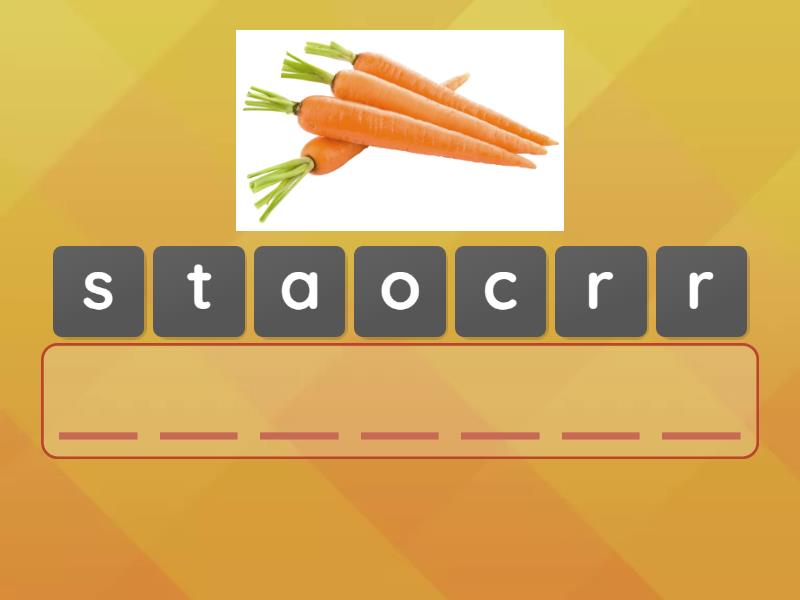 Fruit and Vegetables - Anagram