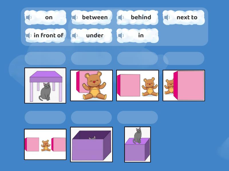 Prepositions - Match up