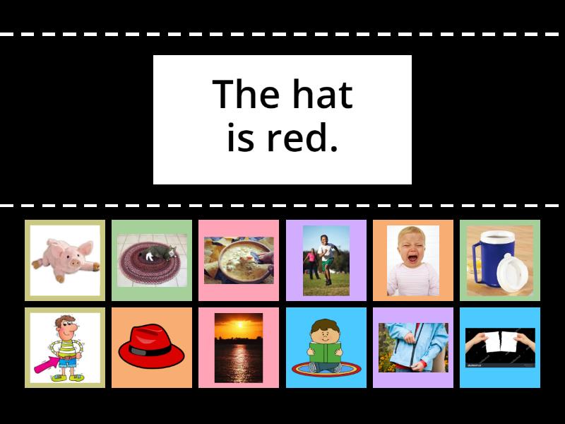 CVC sentences matching game - Find the match