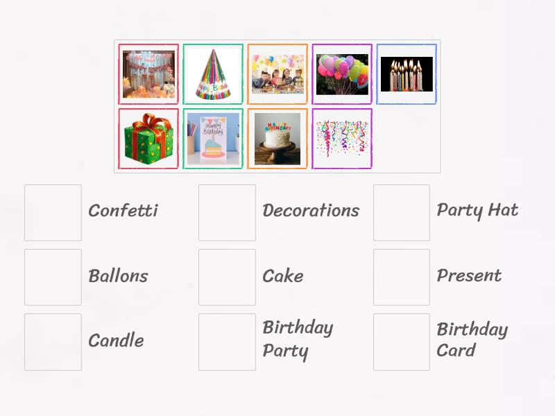 Birthday - Match up