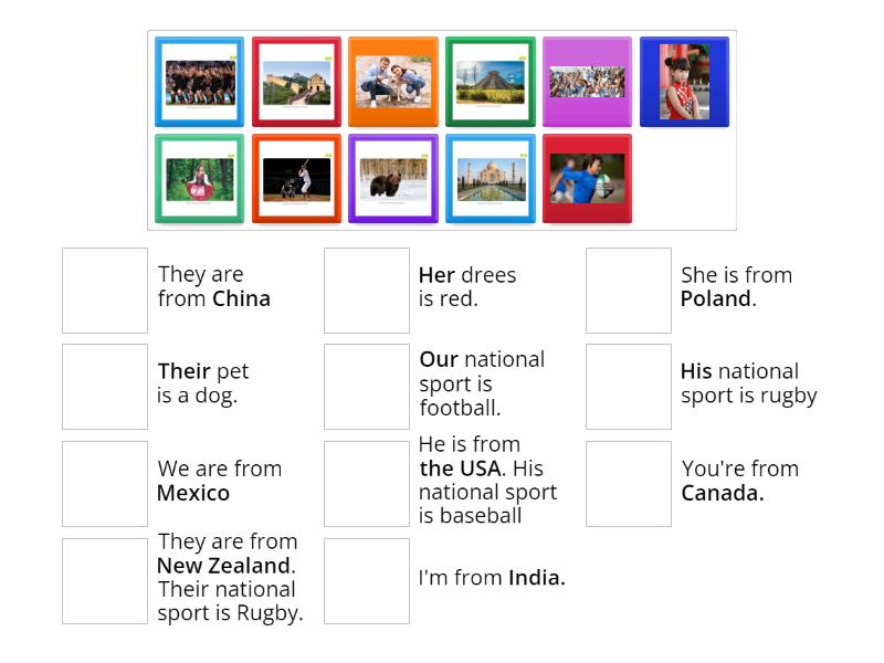 OUR WORLD - Match up