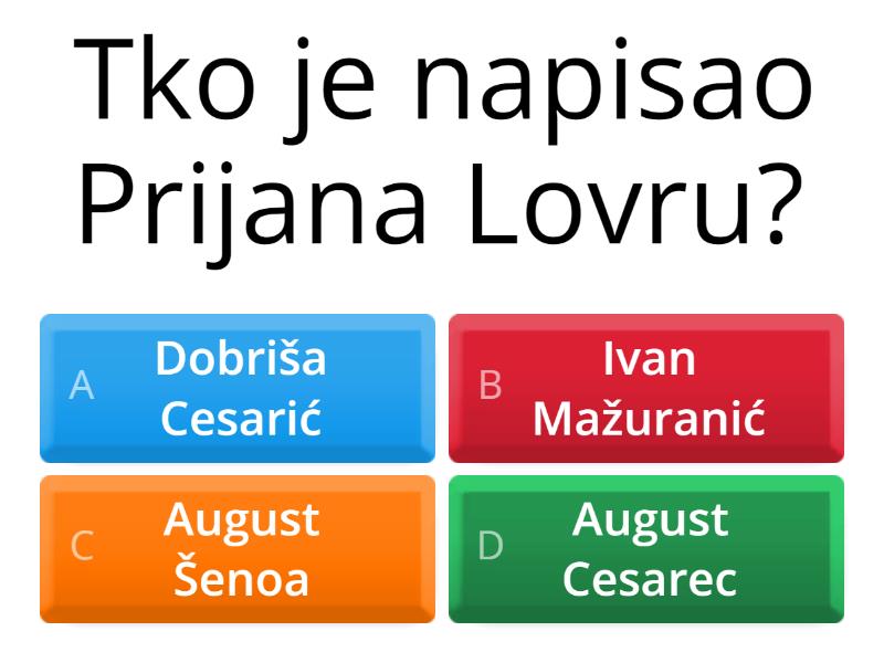 Prijan Lovro - Quiz