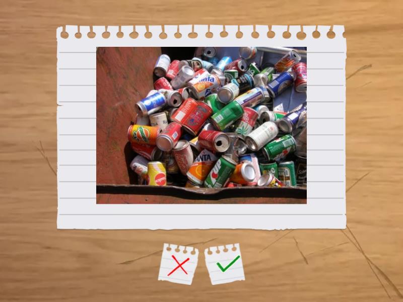 Vocabulary rubbish and recycling - Flashcards