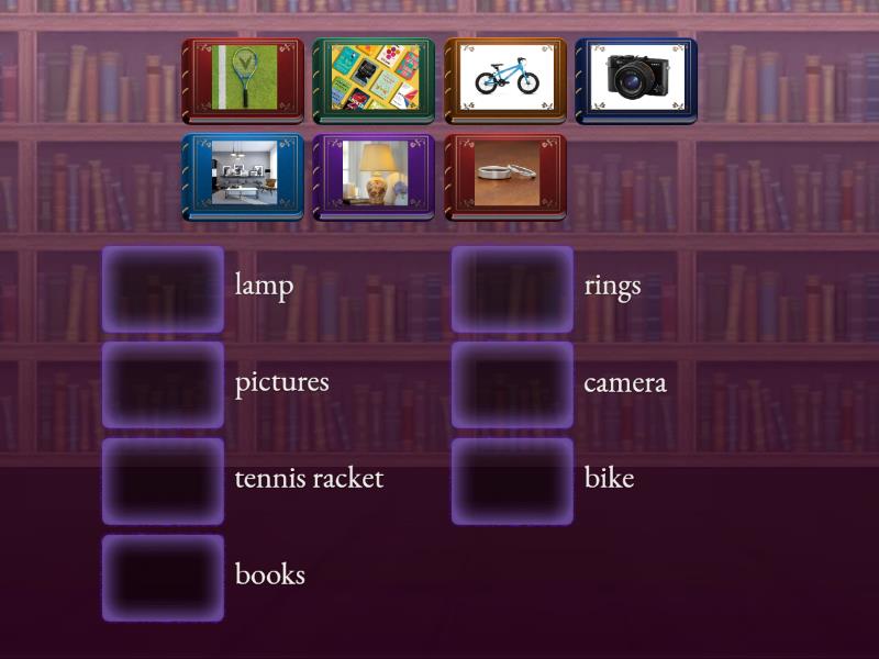 Everyday objects. Matching - Match up