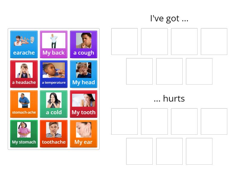 Hurts,ache - Group sort
