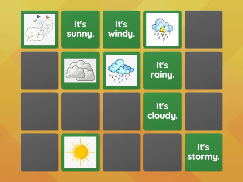 weather matching - Matching pairs