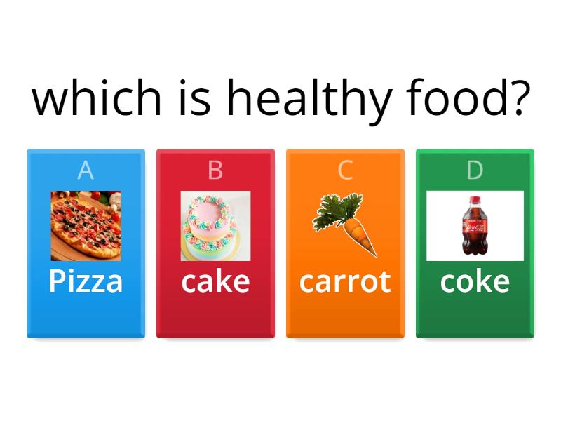 Healthy and unhealthy food - Quiz
