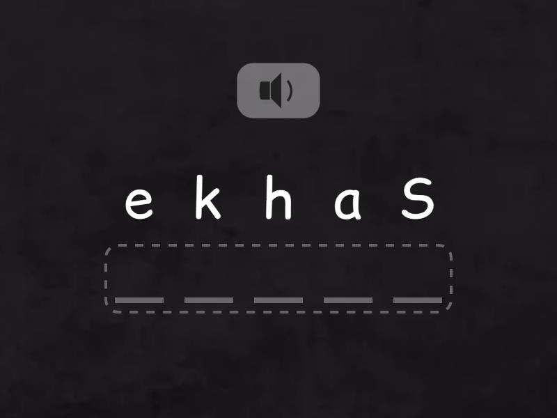 Dictation 2 - Anagram