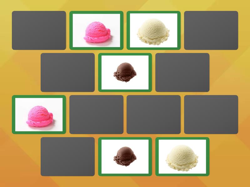 ICE CREAM MEMORY - Matching pairs