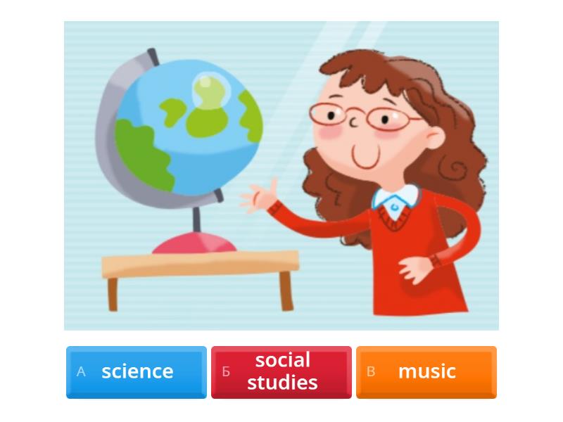 Test 1. Unit 1: School subjects - Quiz