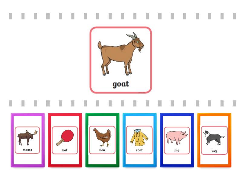 Rhyming words - Find the match