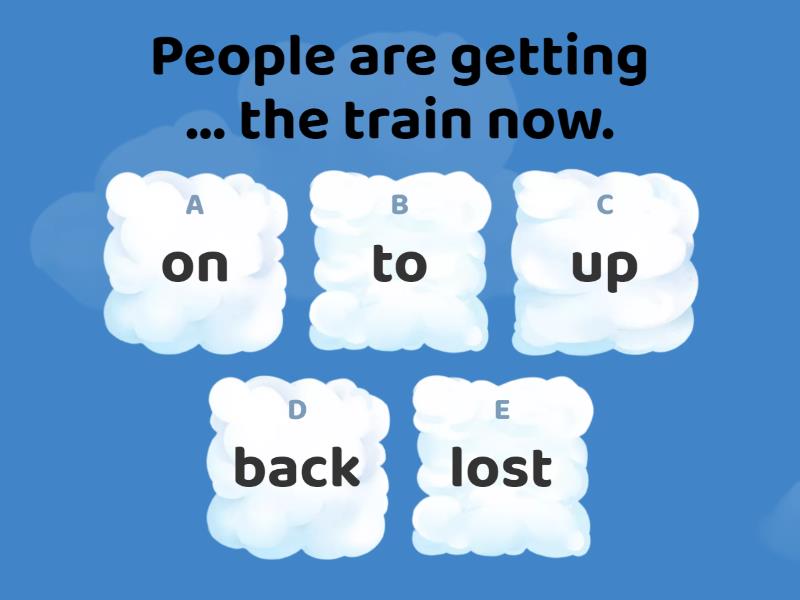 Prepare 3 Unit 7 GET phrasal verbs - Quiz