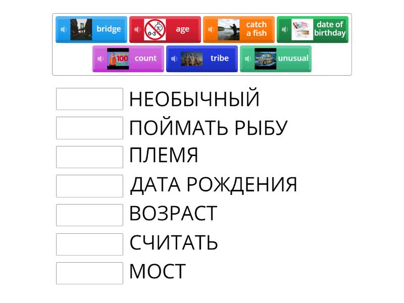 own it 1 unit 2 reading - Match up