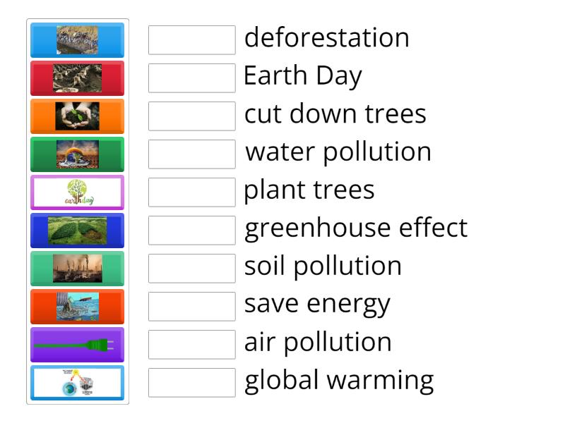 Earth Day - Match up