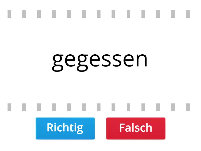 Perfektum - True or false