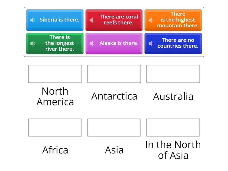 5 Form. Unit 8. Countries and continents. Lesson 2. Ex. 3d - Match up