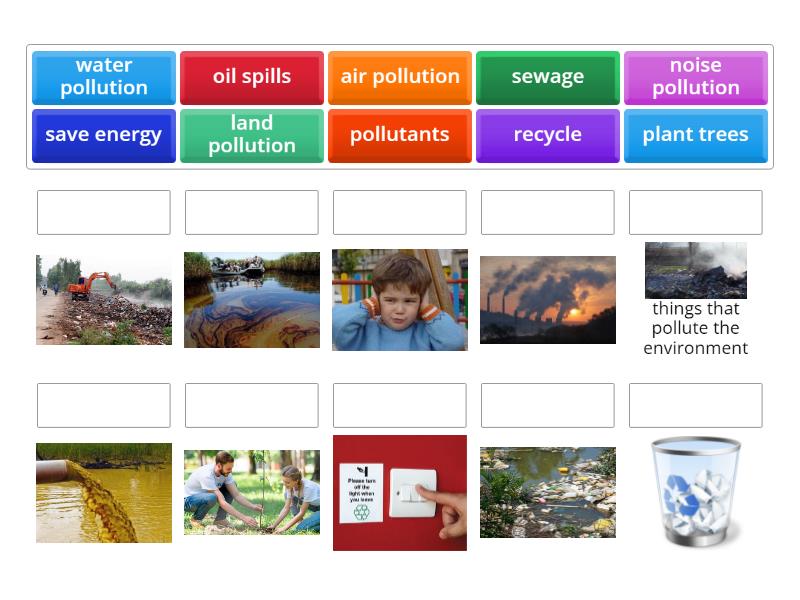 pollution (grade3) - Match up