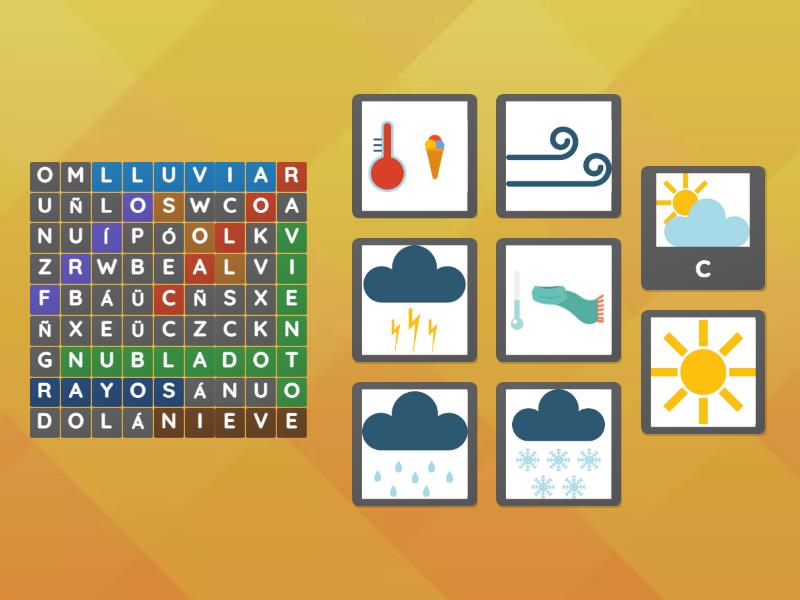 Escribe el clima - Wordsearch