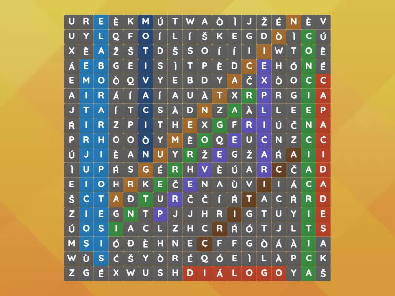 SOPA DE LETRAS CAM 2 EJERCICIO CTE - Wordsearch
