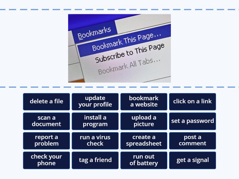 Influence 3 - Unit 7 - Technology phrases - Find the match
