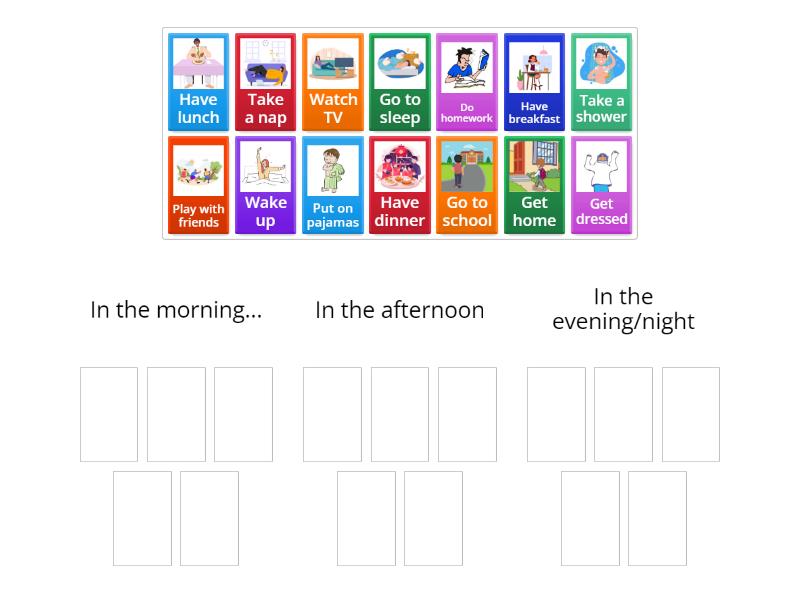 Daily Routine - Group sort