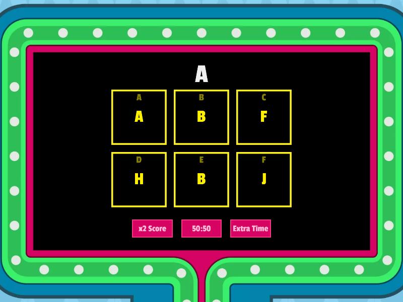 ABC - Gameshow quiz