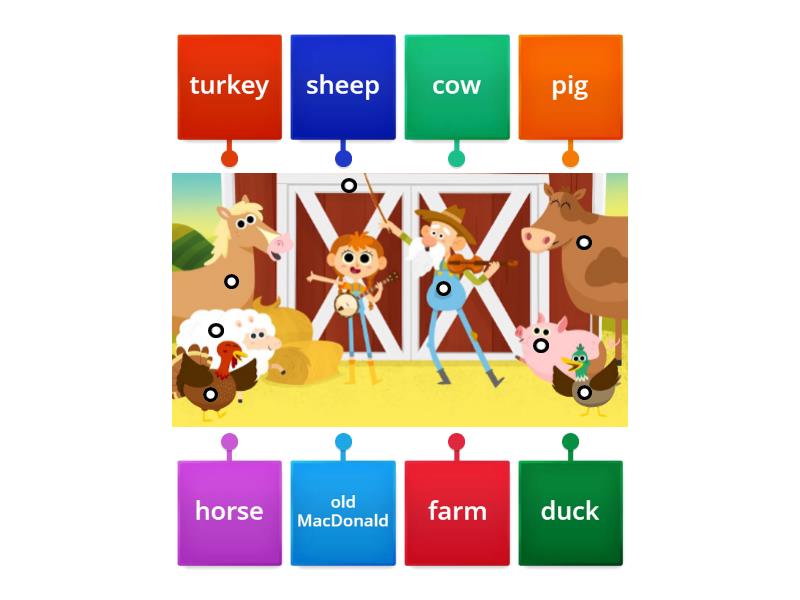 Farm animals - Labelled diagram