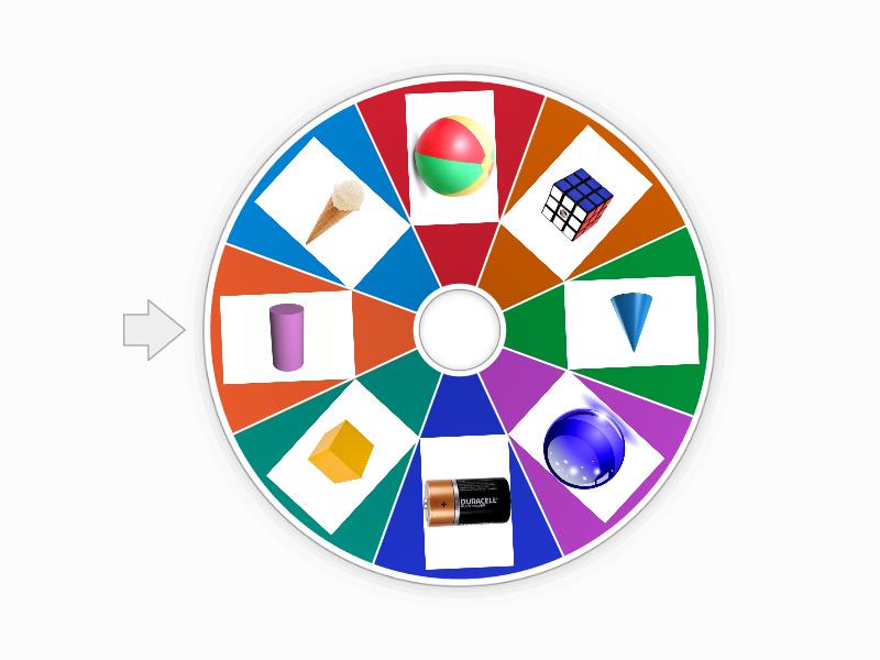 3d Shapes - Spin the wheel