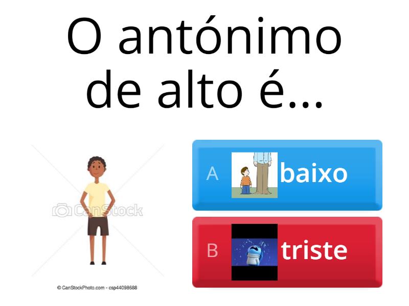 Antónimos - Quiz